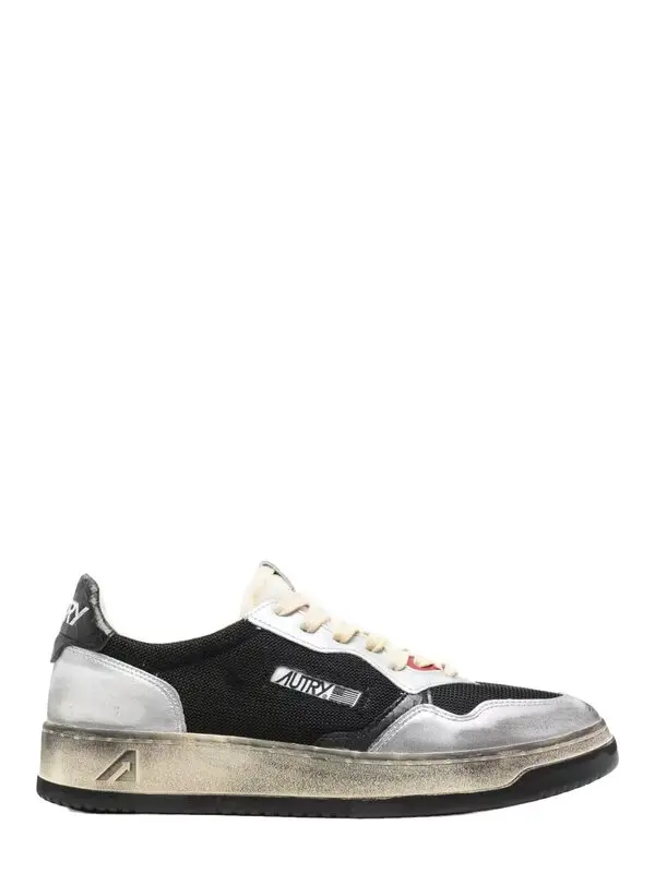 AUTRY Super Vintage Leather Sneakers - Black