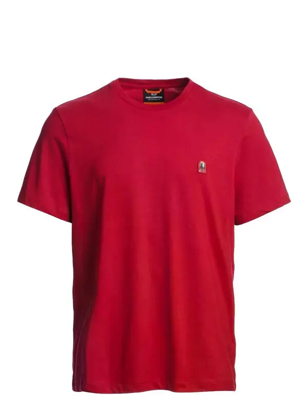 PARAJUMPERS Small-logo Crew-neck T-shirt - Red