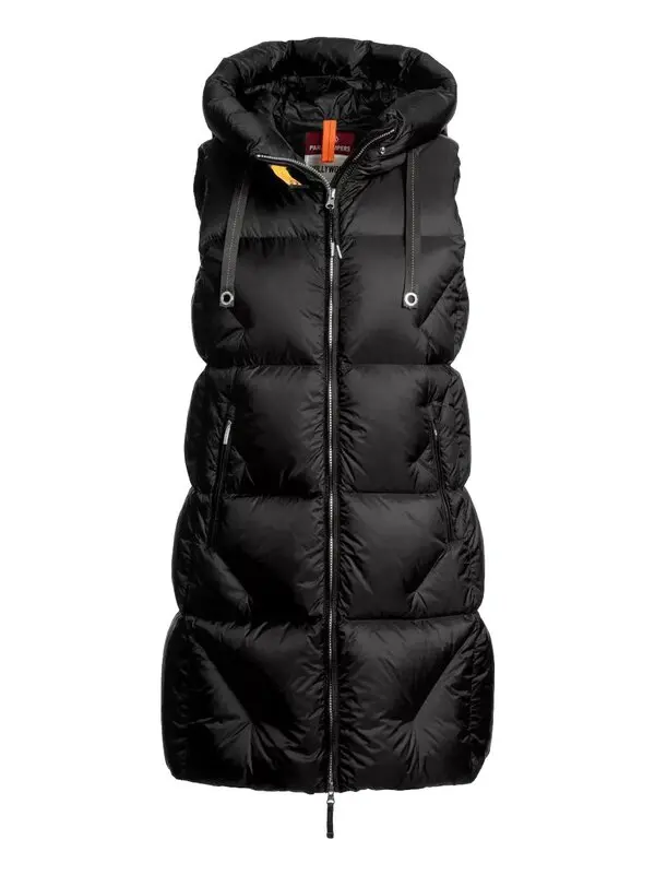 PARAJUMPERS Zuly Hooded Quilted Gilet - Black