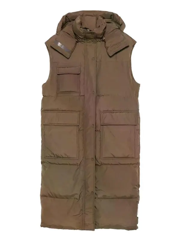 Marc O'polo Hooded Quilted Vest - Brown