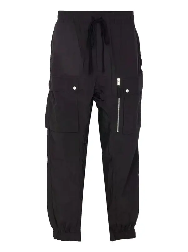 THOM KROM Elasticated-waist Cargo Trousers - Black