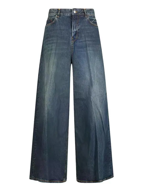 Destin Wide Leg Denim Jeans - Blue