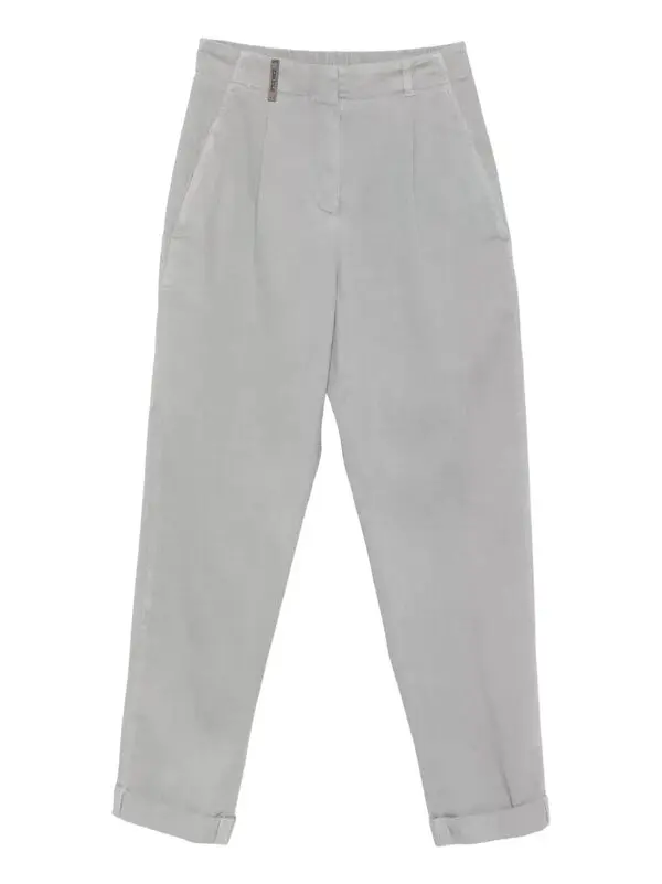 Peserico Pleated-pocket Trousers - Grey