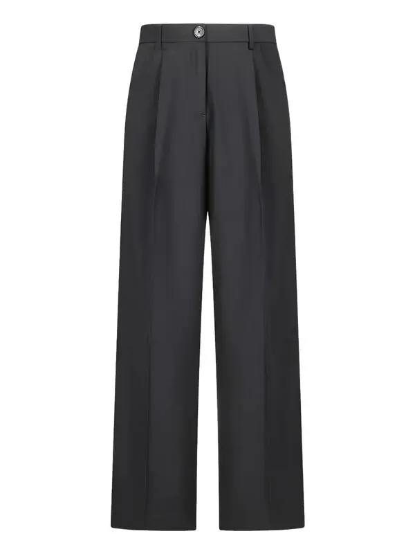 PT TORINO Pleated-front Trousers - Black