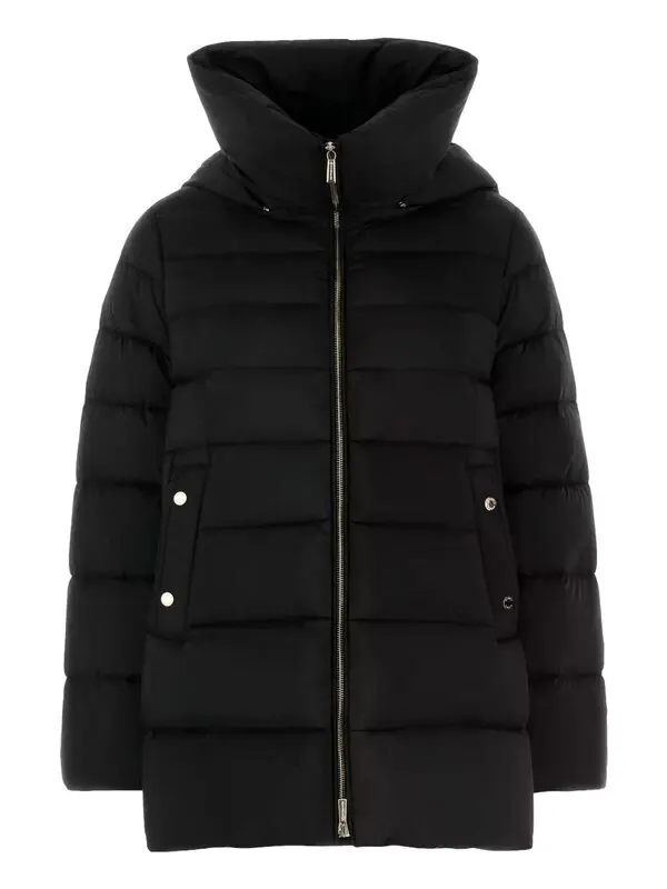 MOORER Quilted Down Jacket - Black