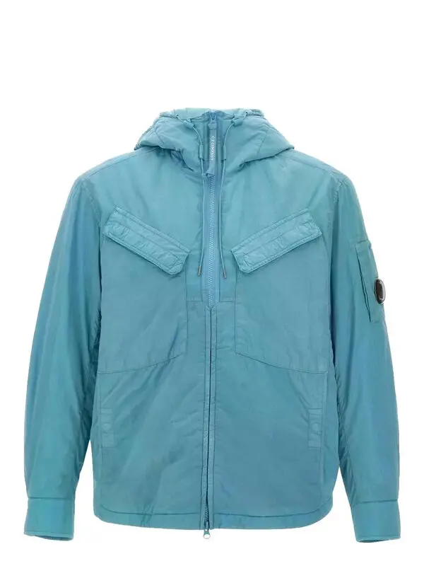 C.P. COMPANY Drawstring Hooded Jacket - Blue