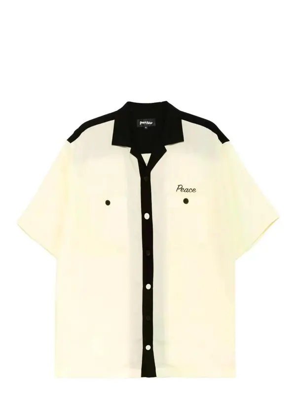 PEACE AND AFTER Bowling Shirt - Yellow
