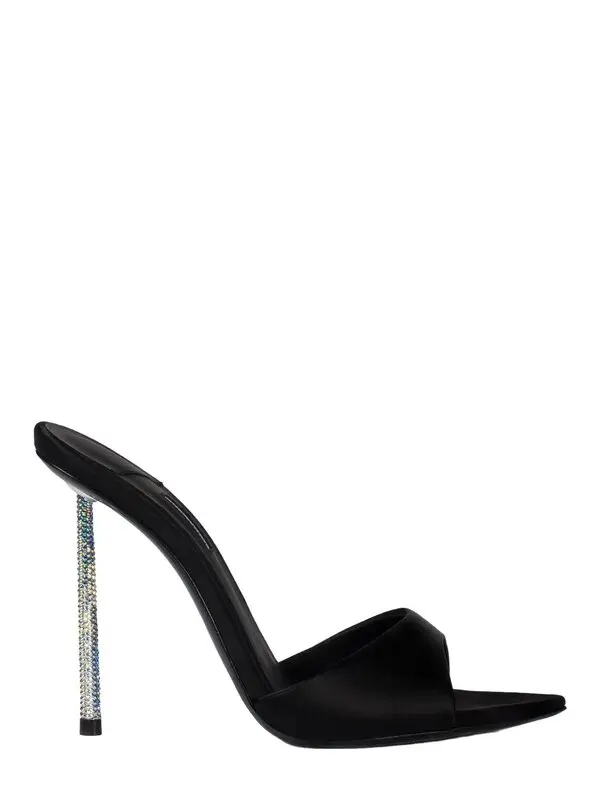 LE SILLA 120mm Bella Mule Sandals - Black