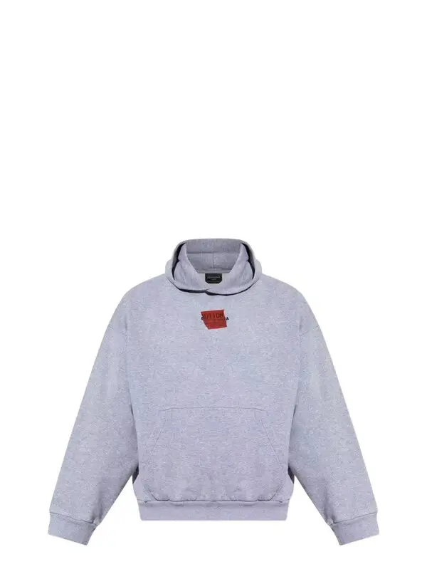 Balenciaga Logo-print Hoodie - Grey