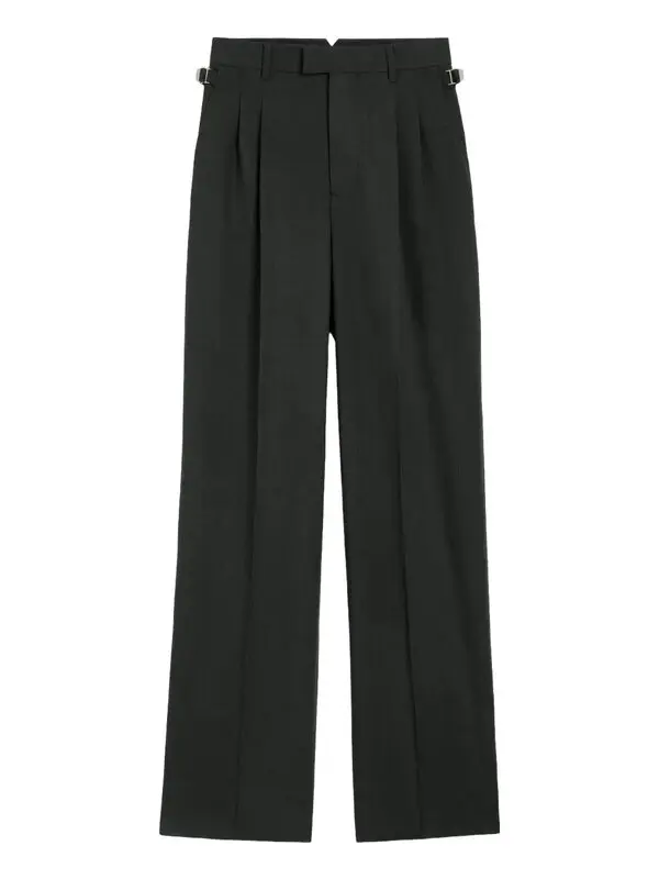 Ami Wool High-waist Trousers - Grey