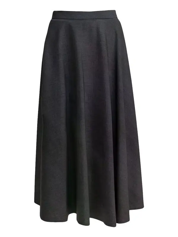 SEMPER Tailored A-line Midi Skirt - Grey