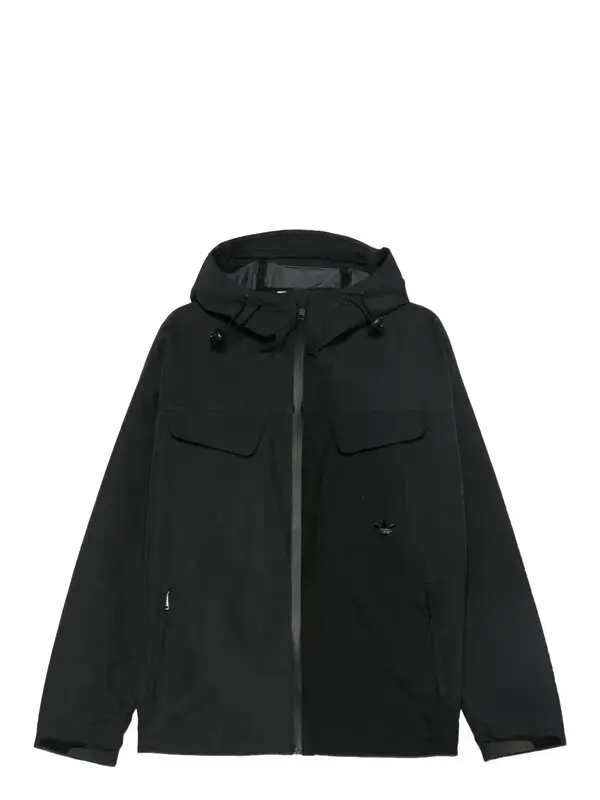 Adidas Hooded Pocket Jacket - Black
