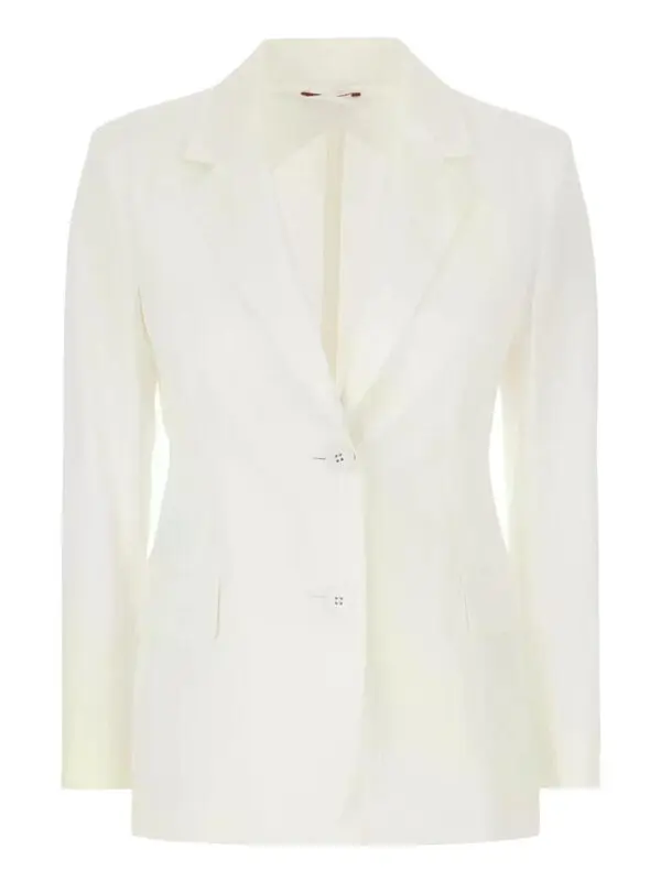 Max Mara Single-breasted Blazer - White
