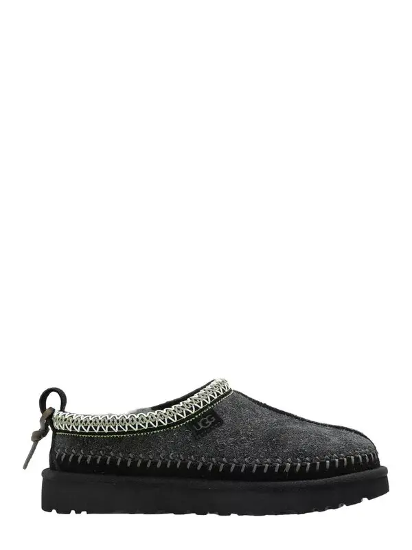 UGG Braided-trim Sheepskin Slippers - Black