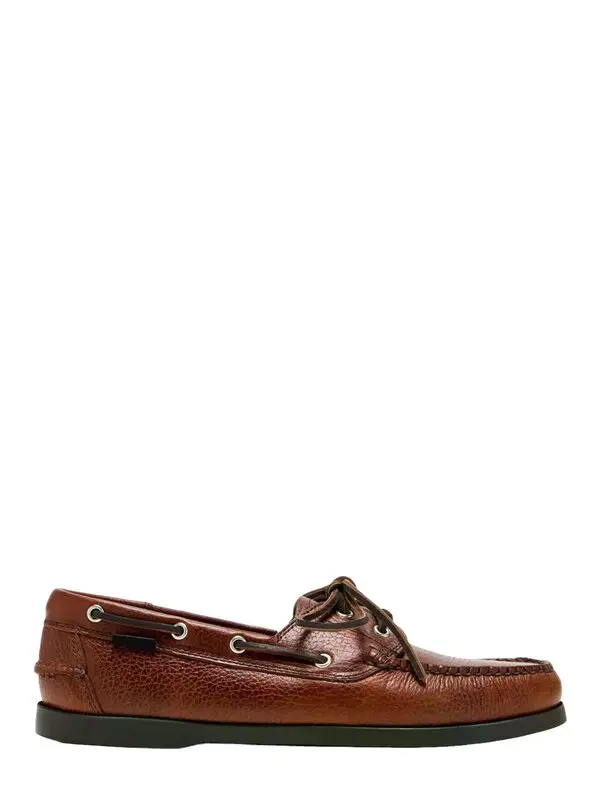 G.H. BASS & CO. Textured Leather Boat Shoes - Brown