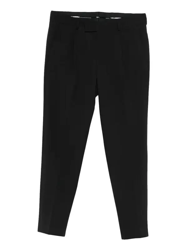 Karl Lagerfeld Pleated-detail Trousers - Black