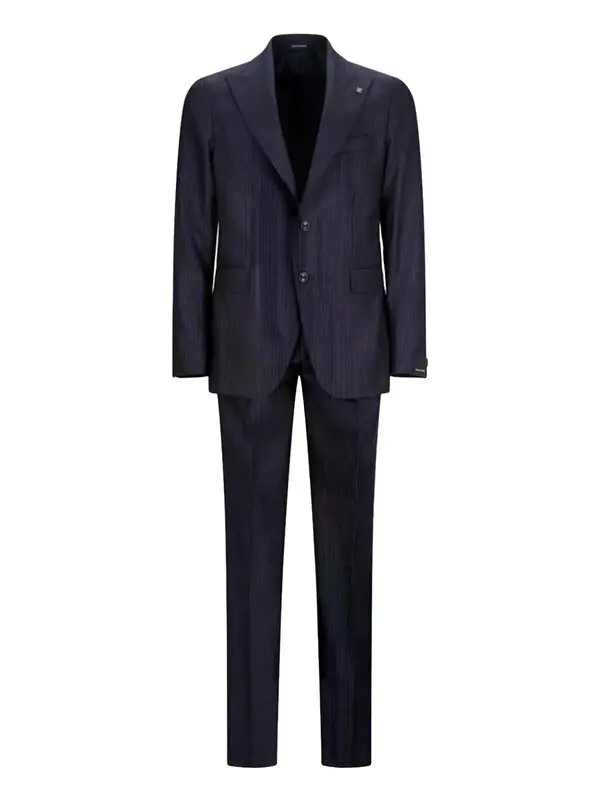 Tagliatore Pinstripe-pattern Suit - Blue