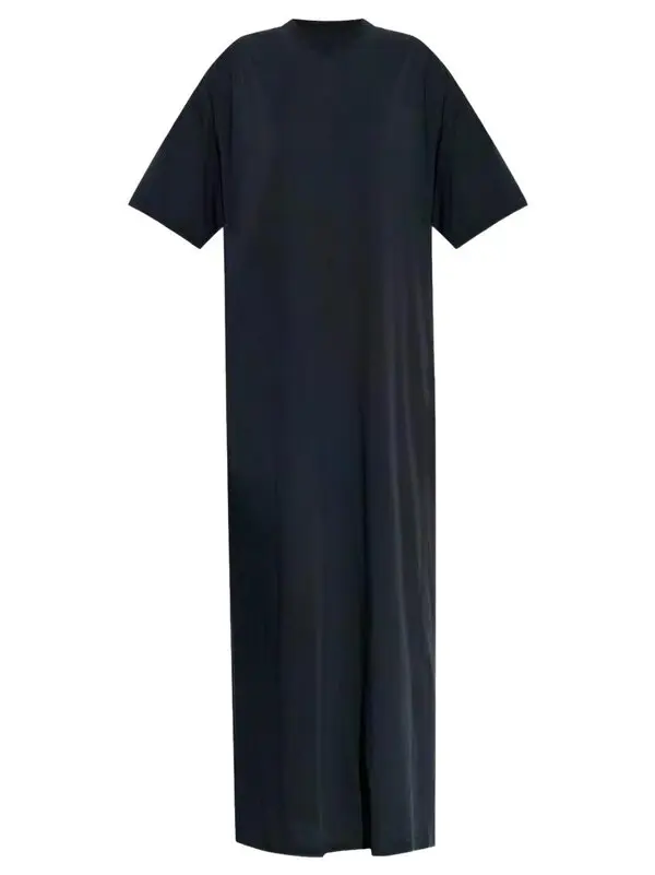 Balenciaga Short-sleeve Maxi Dress - Black