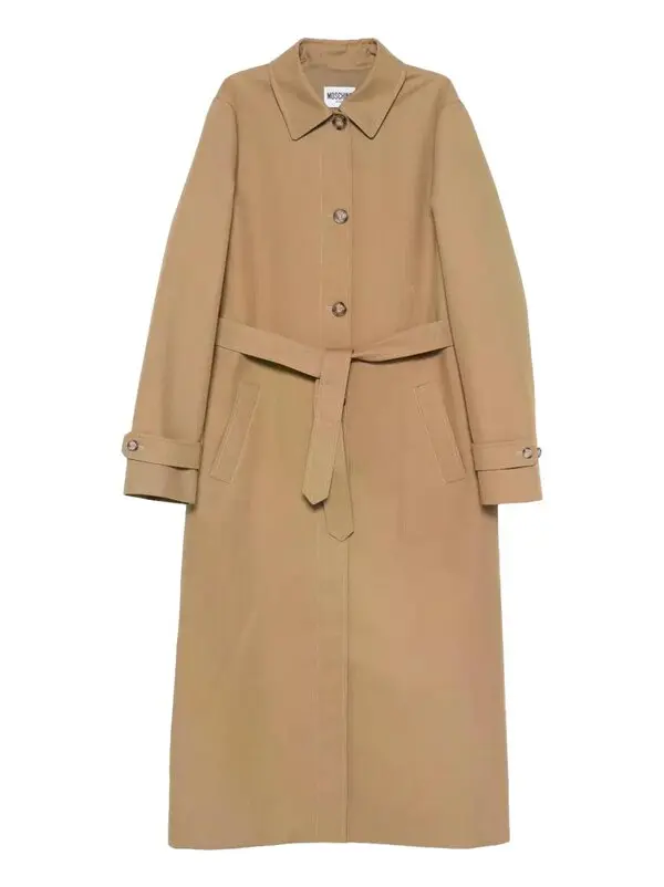 Moschino Button-fastening Coat - Brown