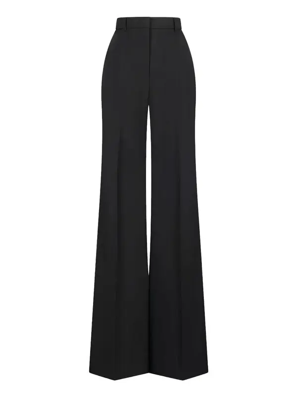 Sportmax High-waist Wide-leg Trousers - Black