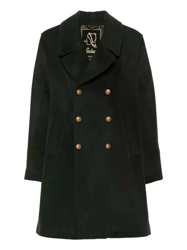 SEALUP Genova Double-breasted Coat - Green