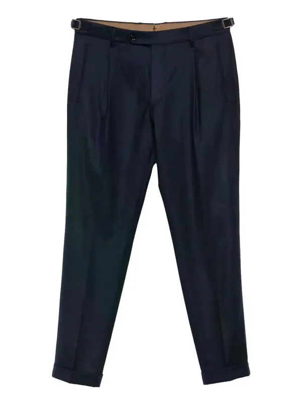 BERWICH Pleated Tailored Trousers - Blue