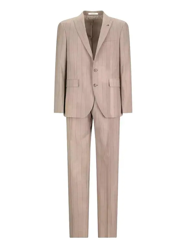 Tagliatore Pinstripe-pattern Single-breasted Suit - Neutrals