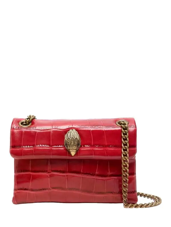 Kurt Geiger Crocodile-effect Chain Bag - Red