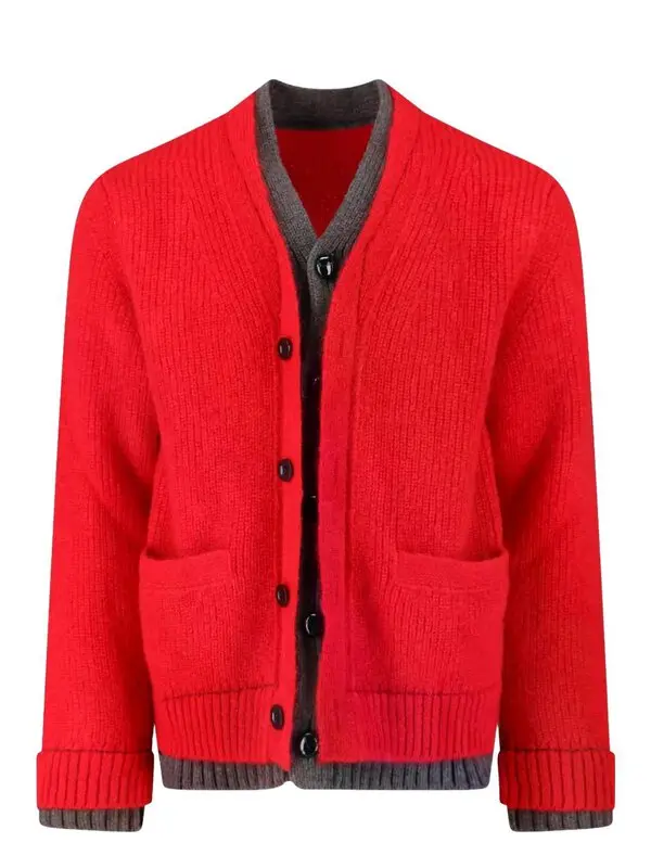 Sacai Laye Cardigan - Red