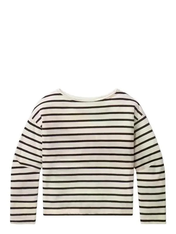 Citizens Of Humanity Striped Boat-neck T-shirt - Neutrals