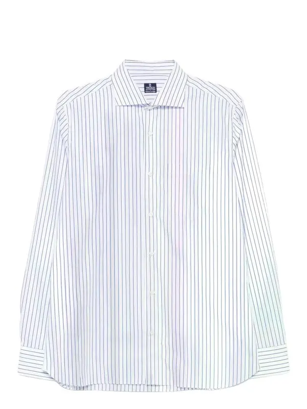 TRUZZI Striped Cotton Shirt - White