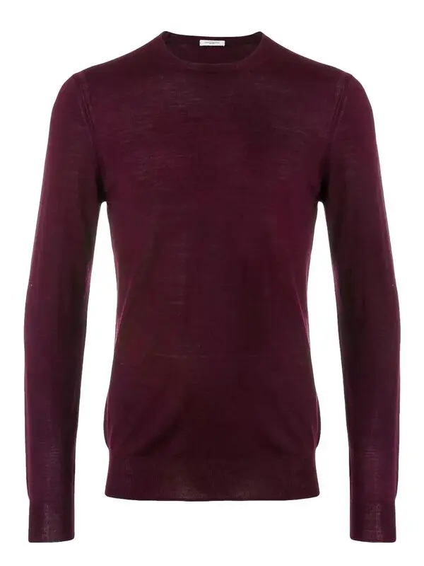 PAOLO PECORA Wool Crewneck Sweatshirt - Red