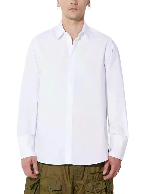 424 Long-sleeved Button-up Shirt - White