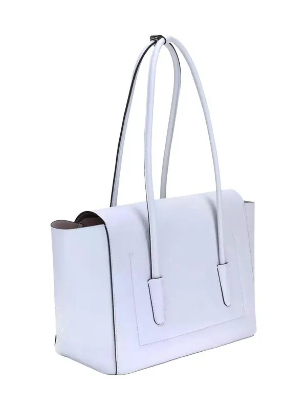 COCCINELLE Leather Tote Bag - White