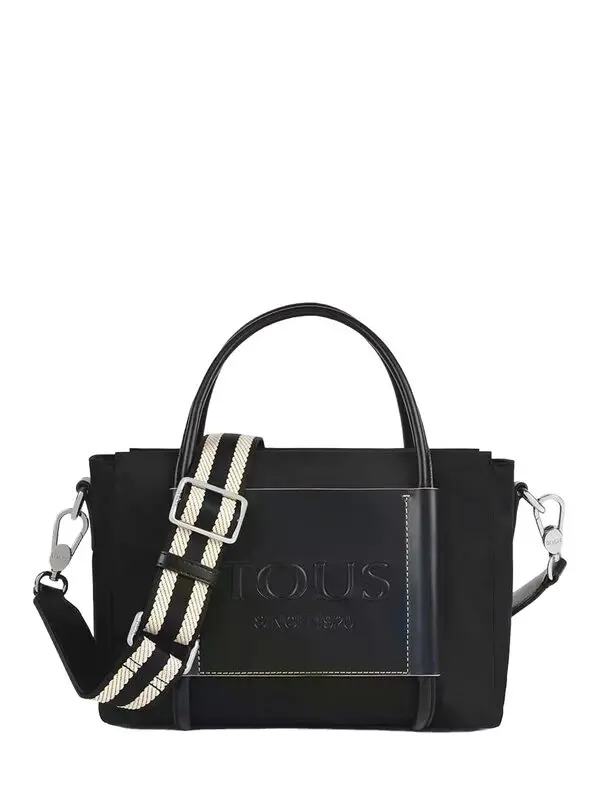 TOUS Leather-panel Satchel - Black