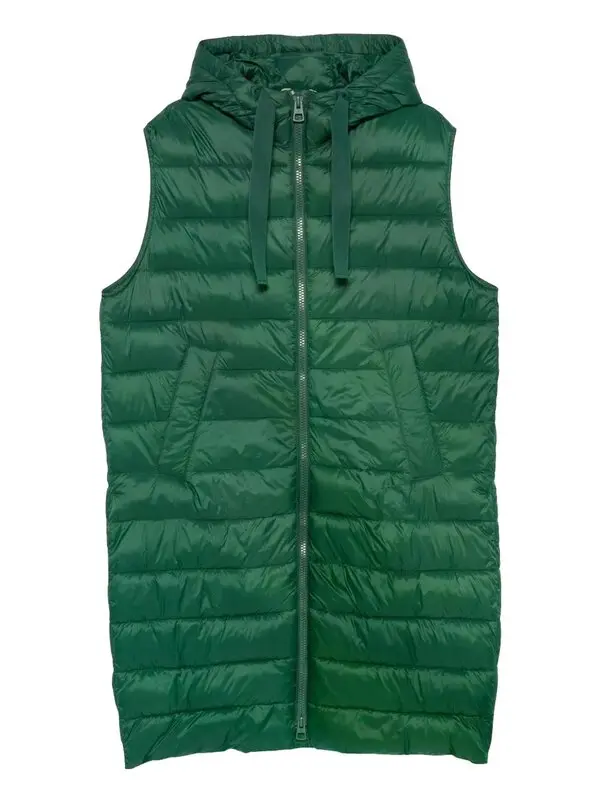 Marc O'polo Quilted Hooded Gilet - Green