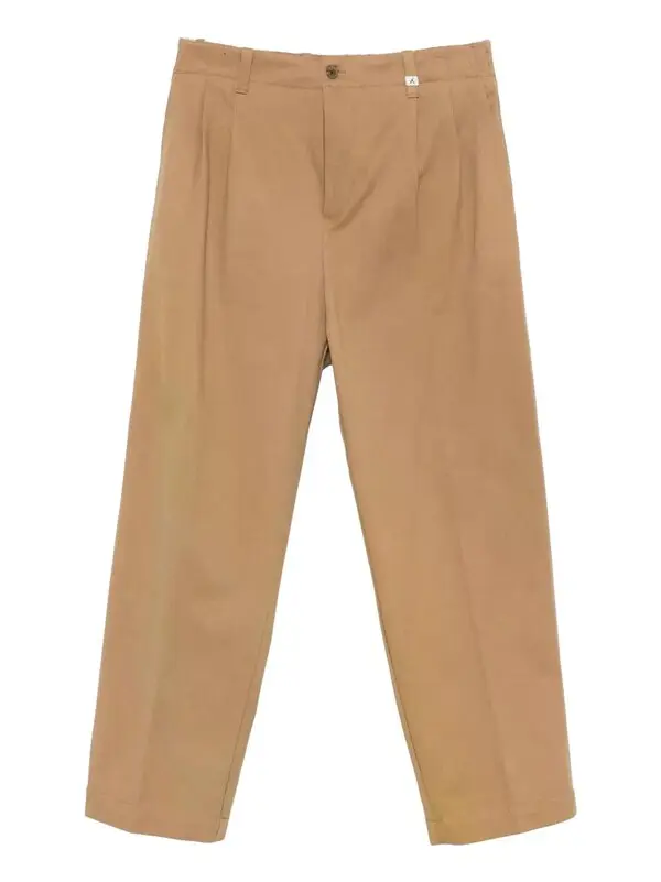 MYTHS Pleated Front Trousers - Neutrals