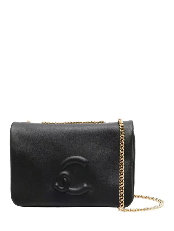 COCCINELLE Mini Embossed-logo Chain Shoulder Bag - Black