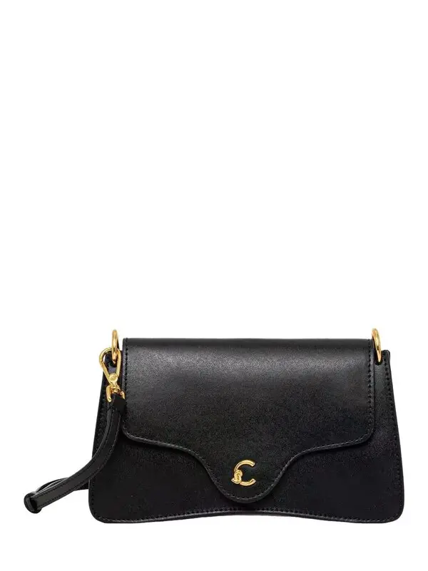 COCCINELLE C-me Leather Shoulder Bag - Black