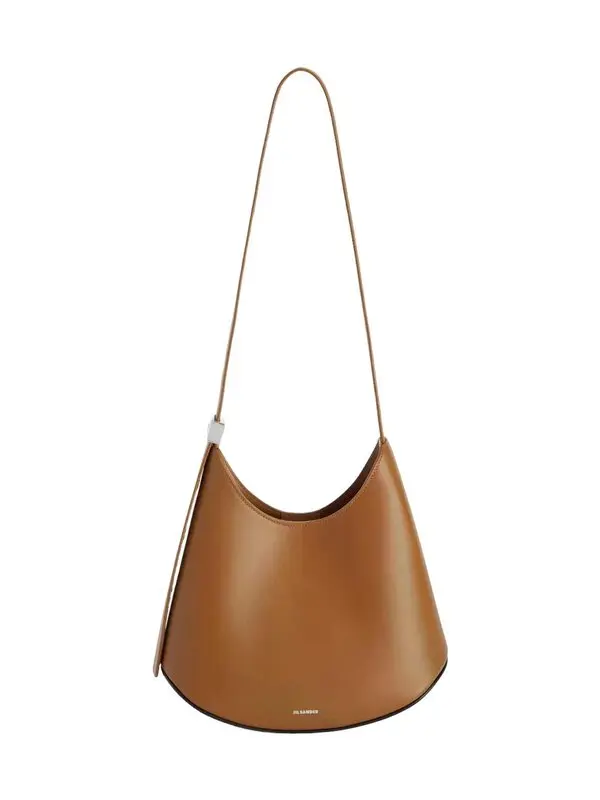 JIL SANDER Small Eldorado Shoulder Bag - Brown