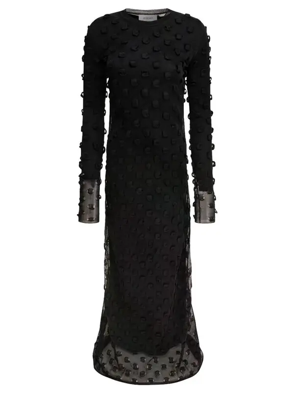 Sportmax Textured-knit Open-back Dress - Black