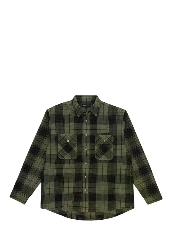 PURPLE BRAND Plaid Shirt - Green