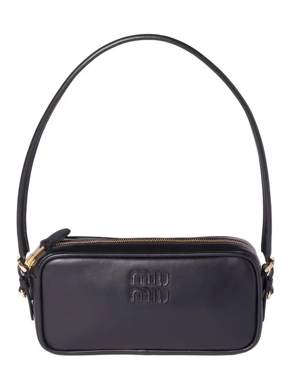 Miu Miu Leather Pouch - Black