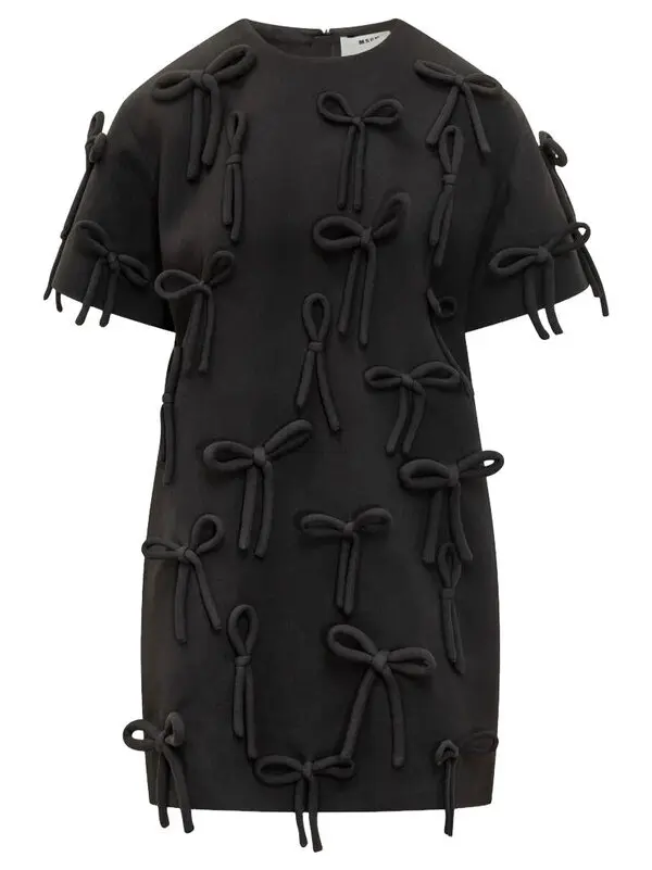 MSGM Bow Dress - Black