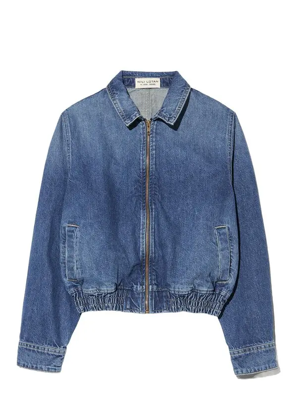 NILI LOTAN Najac Denim Jacket - Simon Wash