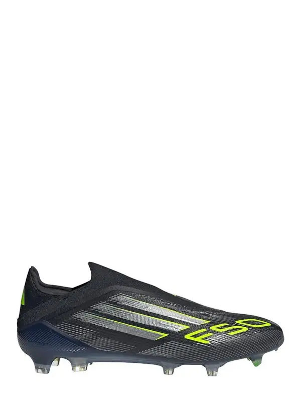 Adidas F50 Elite Laceless Fg - Core Black/iron Metallic/lucid Lemon