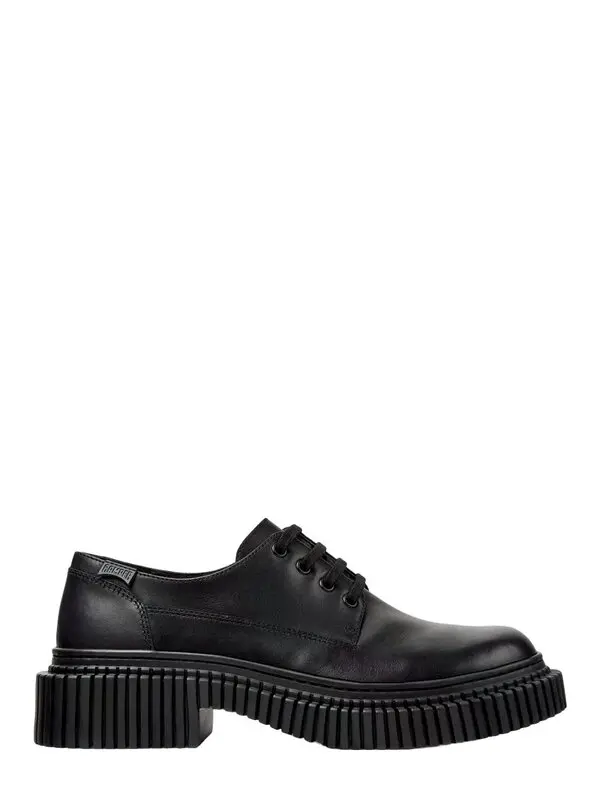 Camper Lace-up Platform Shoes - Black