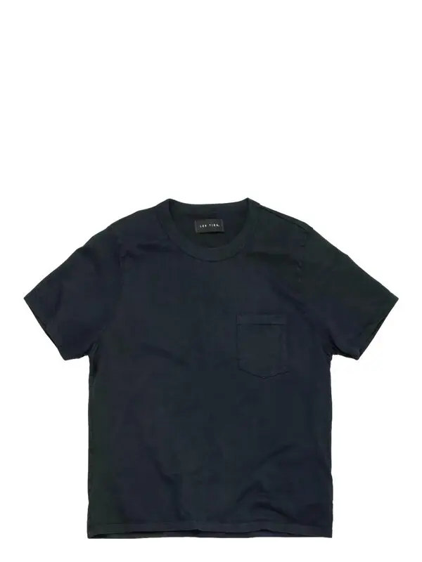 LES TIEN Pocket-detail Cotton T-shirt - Black