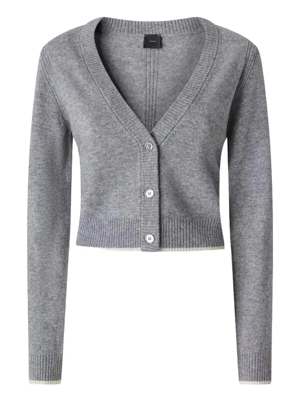 Pinko Cropped Cardigan - Grey