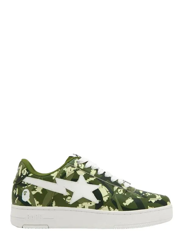 BAPE A Bathing Ape Sta Low Clot Digital Camo - Green/white